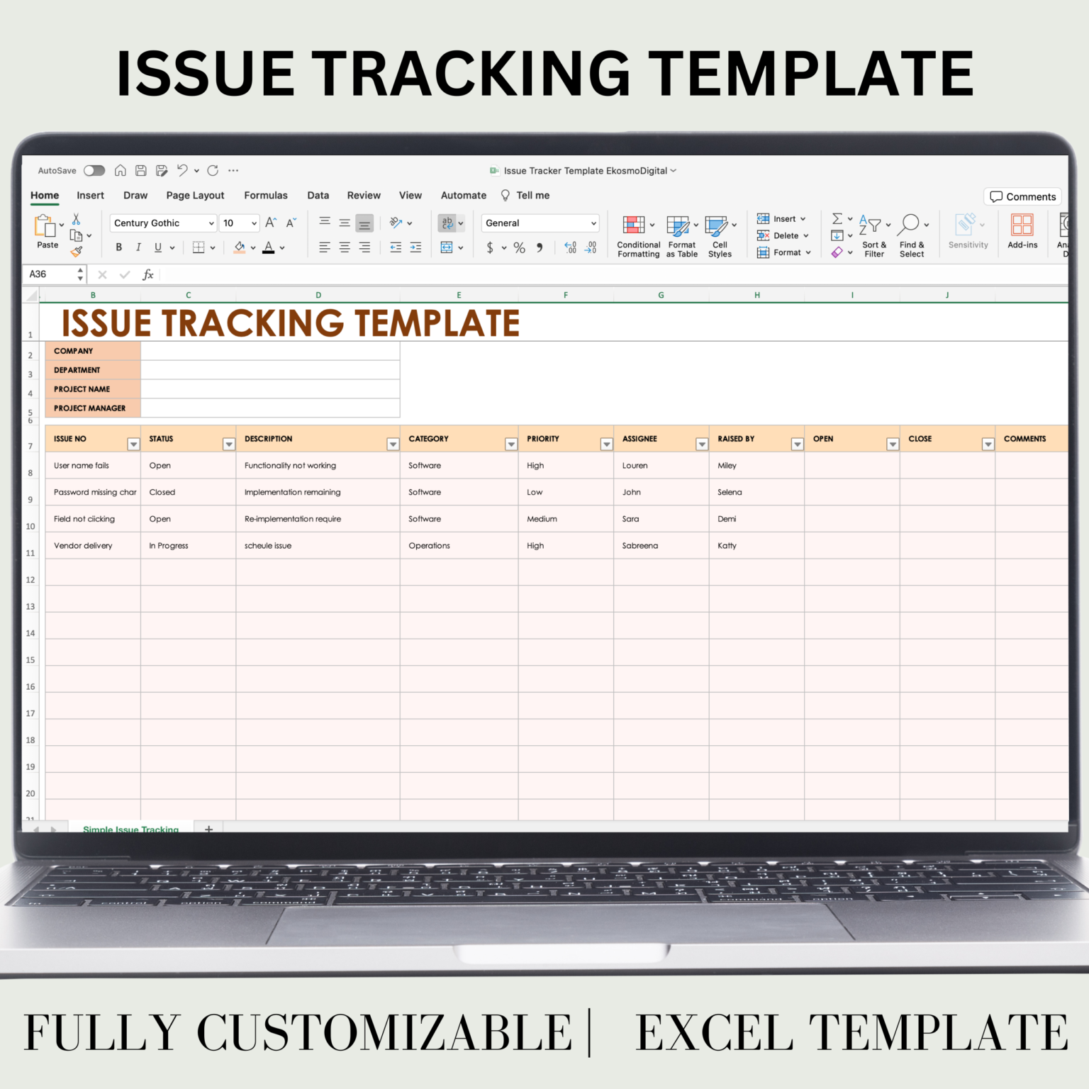 Influencer Marketing Excel Template