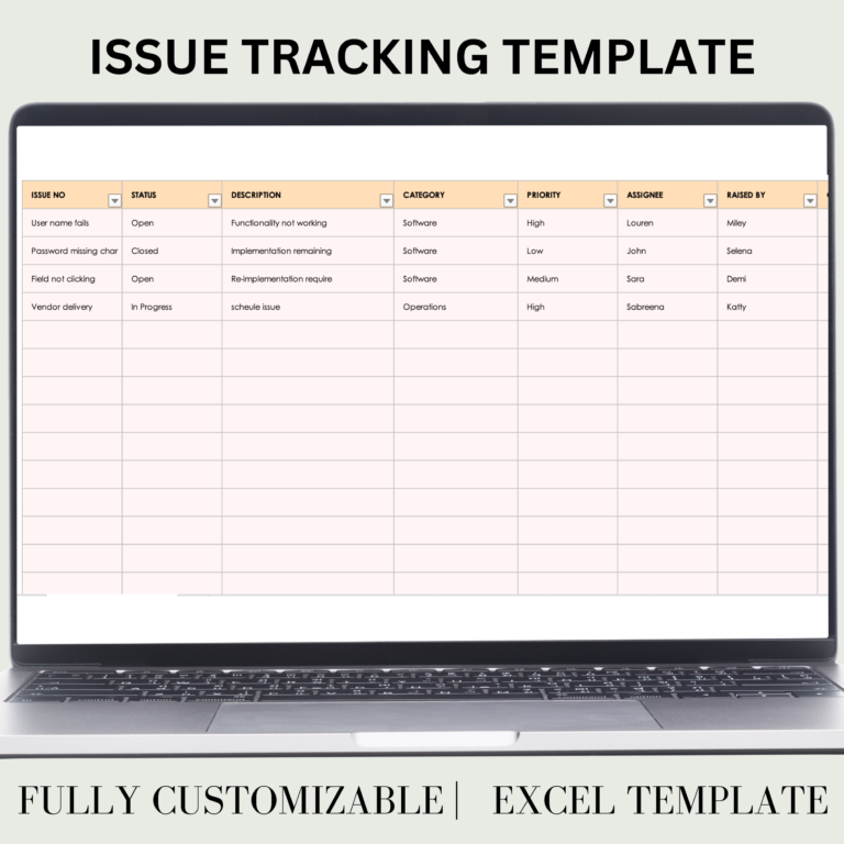 Issue Tracking Template