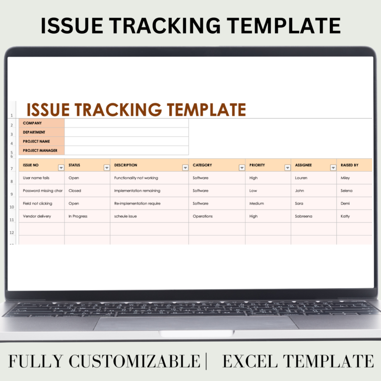 Issue Tracking Template
