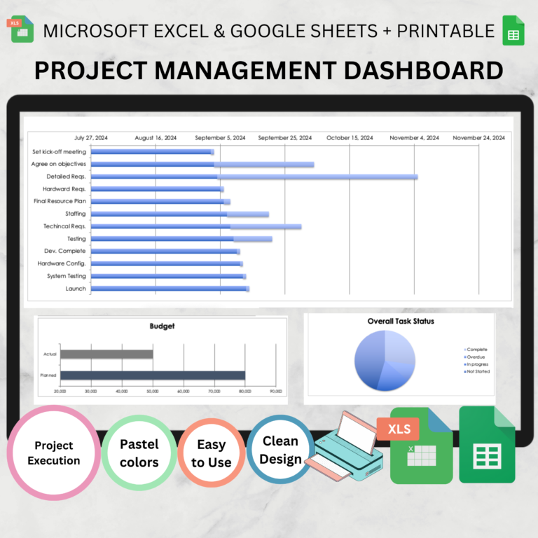 12 Project Management Templates Bundle
